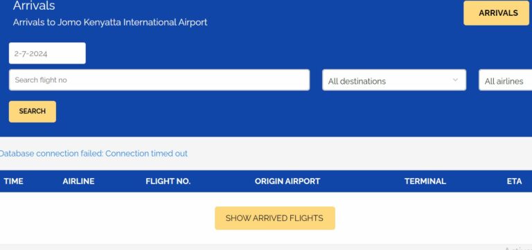 JKIA Arrivals - JKIA - NBO Airport