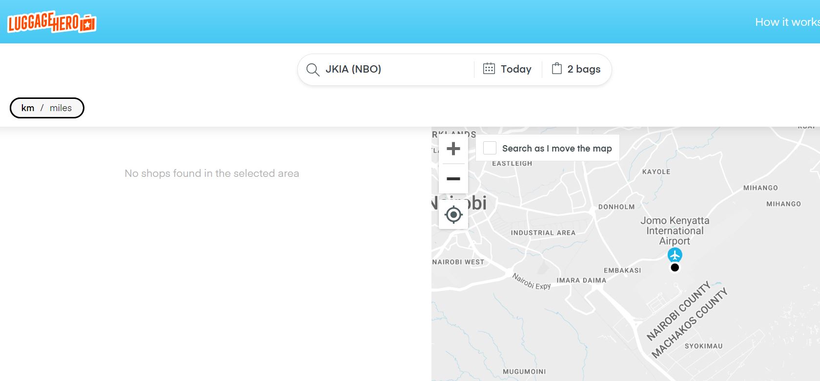 Luggage Storage - JKIA - NBO Airport